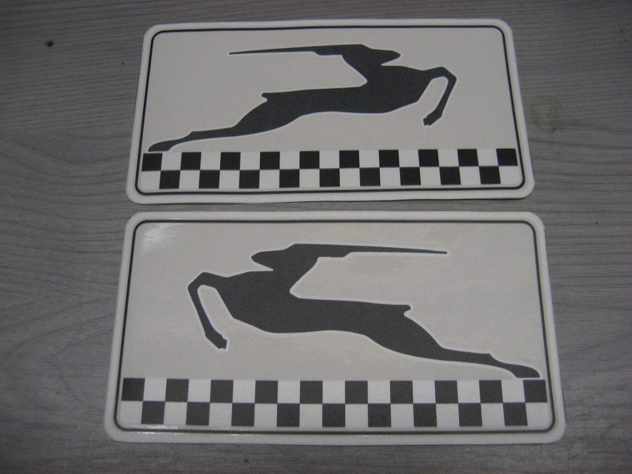 AUTOCOLLANTS 2 GAZELLES SIMCA 1000 RALLYE 1 2 3 à vendre