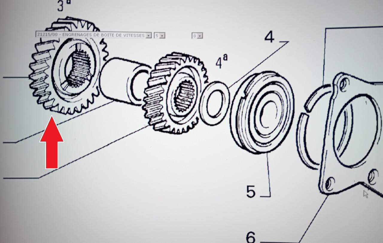 7658120 PIGNON 3 IEM 41 DTS LANCIA DELTA INTEGRALE à vendre