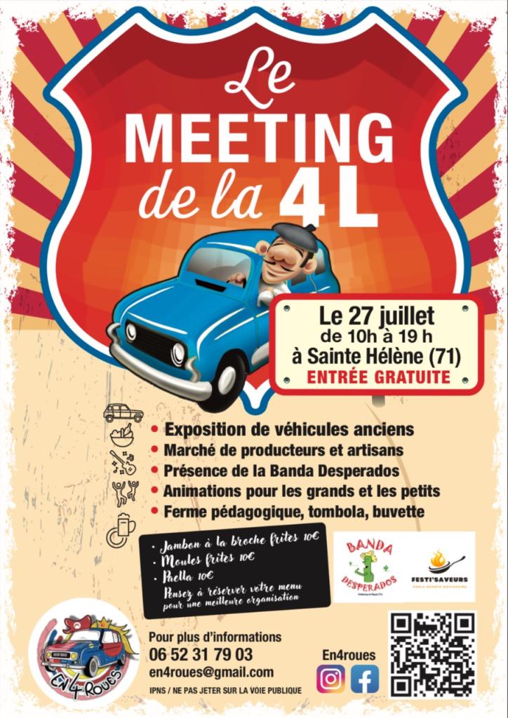 Le meeting de la 4L à SAINTE-HELENE le 27 juillet 2025