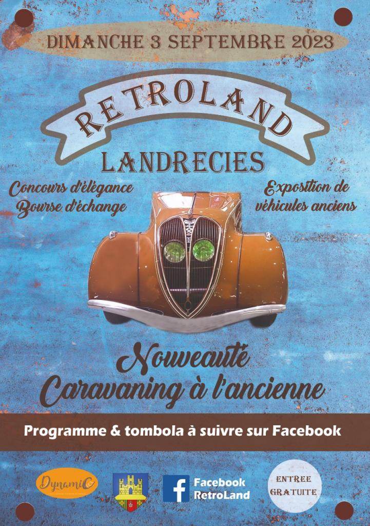 RETROLAND exposition de véhicules anciens à LANDRECIES le 03 septembre 2023