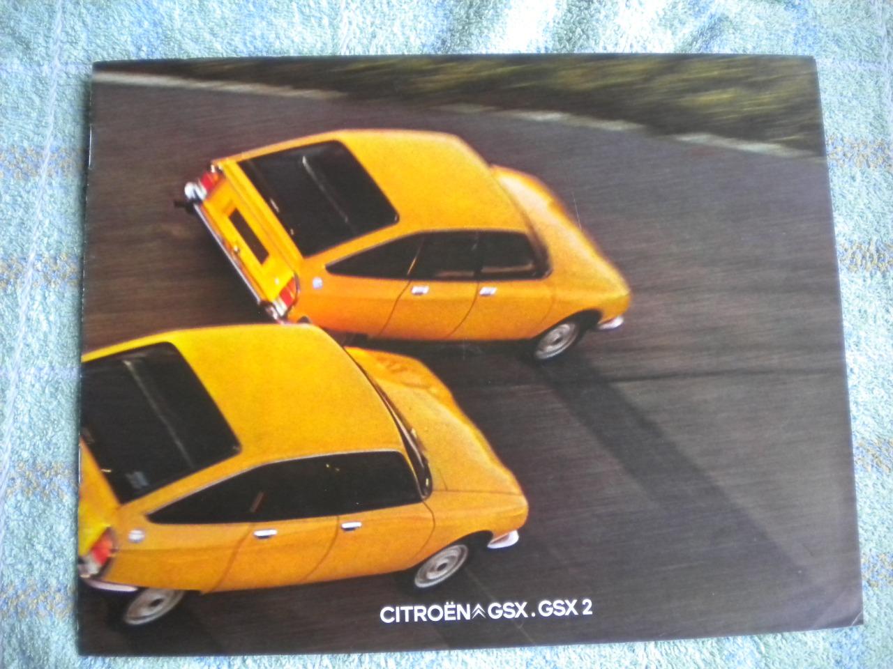 Publicité GSX - GSX2 - Citroën automobiles à vendre