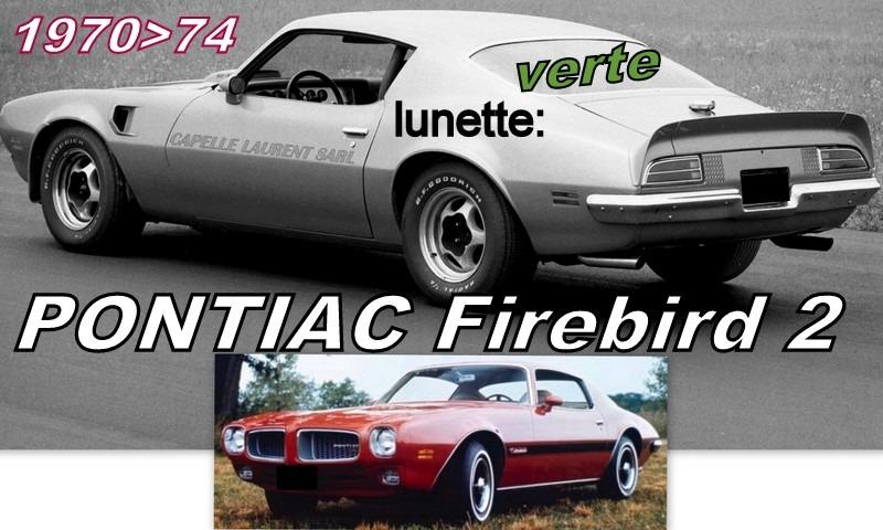 PONTIAC FIREBIRD 2 1970/81 PARE BRISE NEUF à vendre