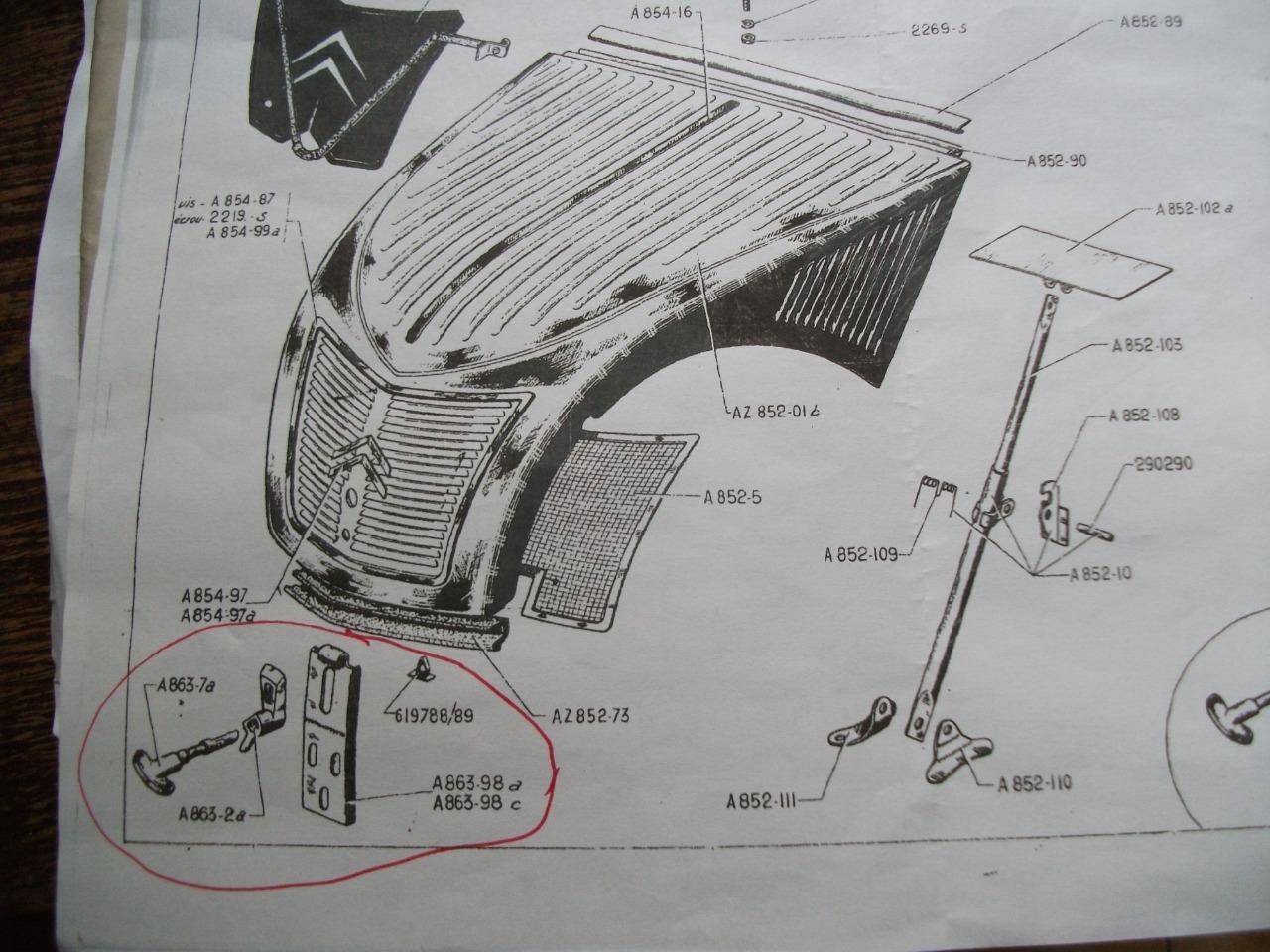 Recherche pièces CITROEN 2CV