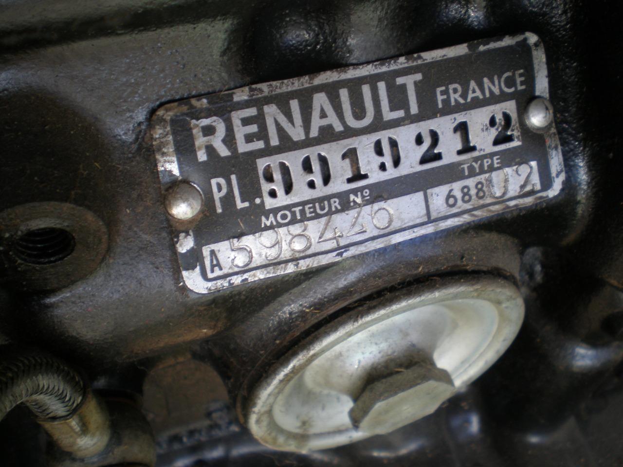 Pièces RENAULT 8 (R8) major 1132 à vendre