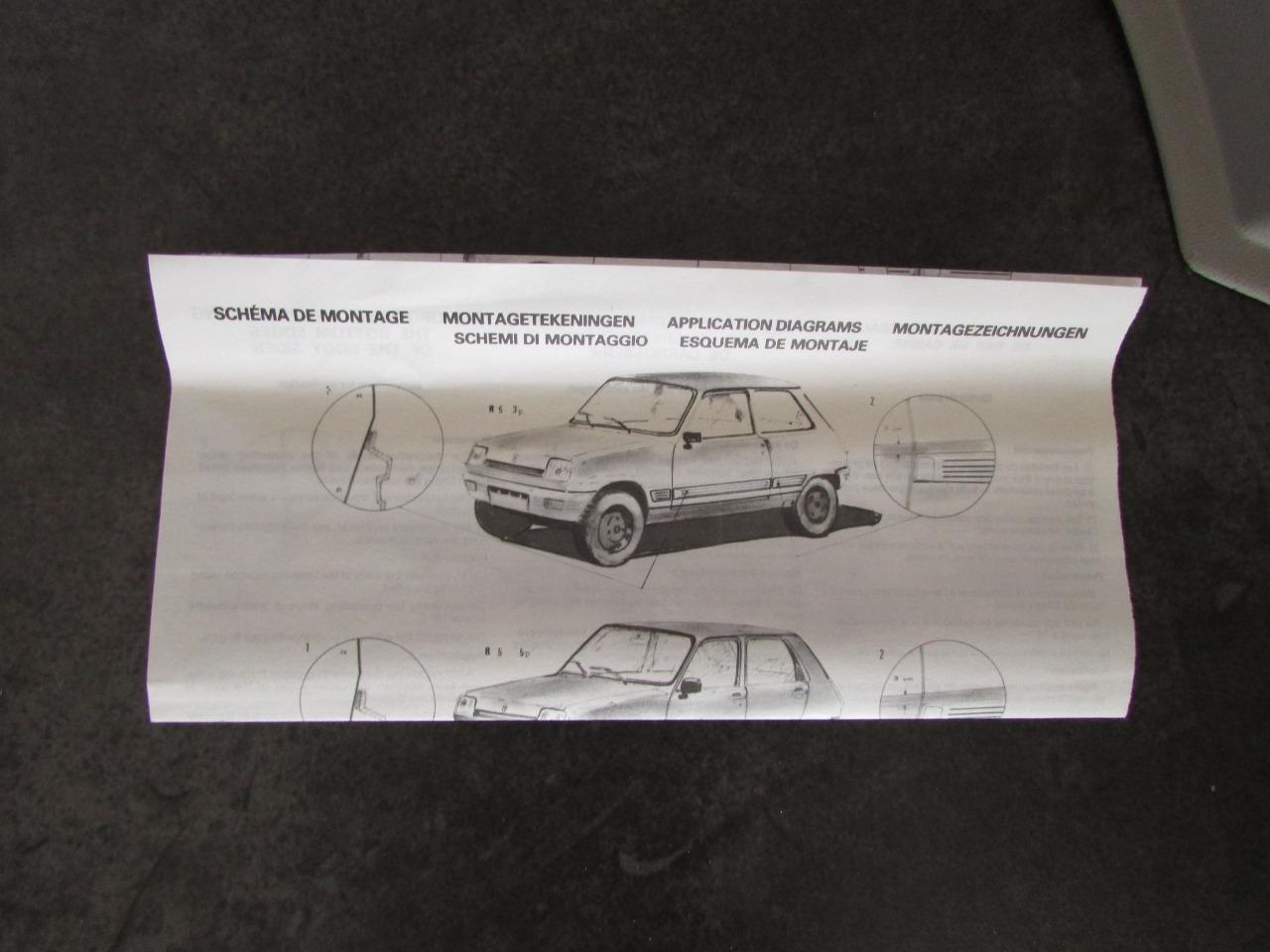 Baguettes accessoire RENAULT 5 (R5) 3 portes à vendre