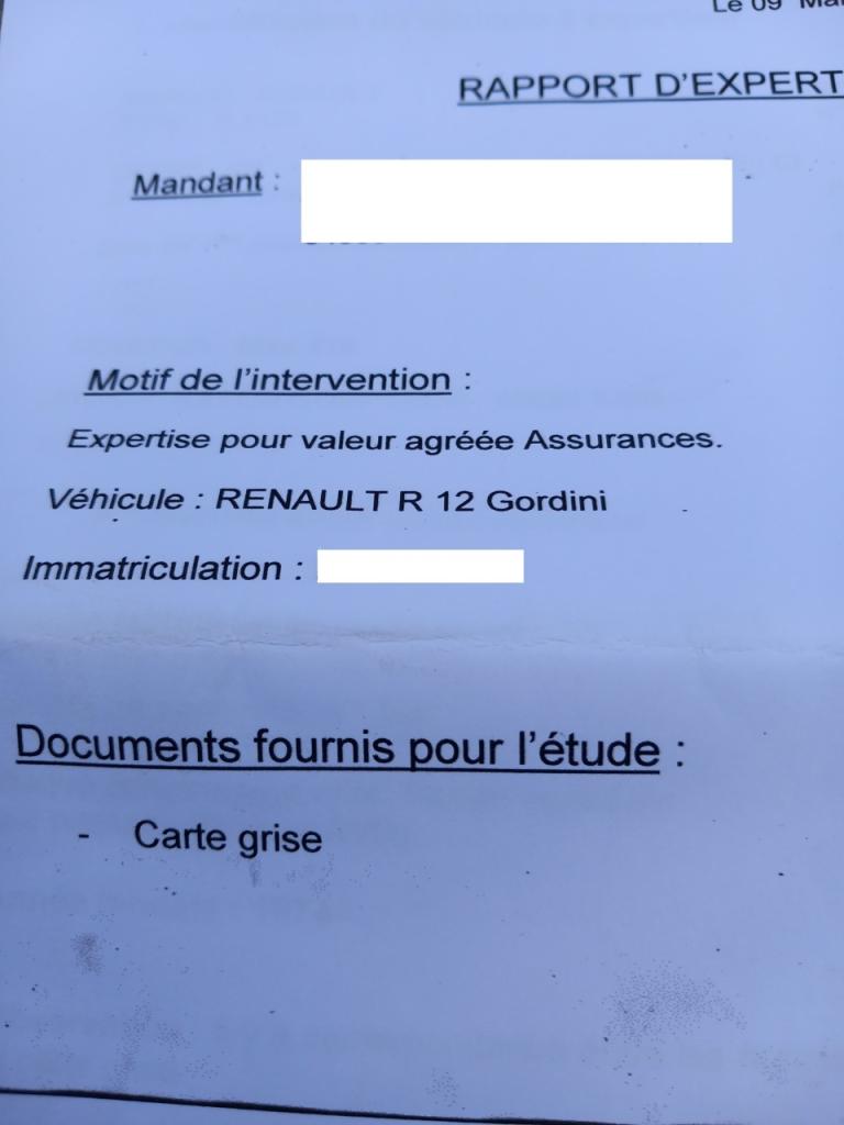 Renault 12 (R12) Gordini de 1974 à vendre - voiture ancienne de collection